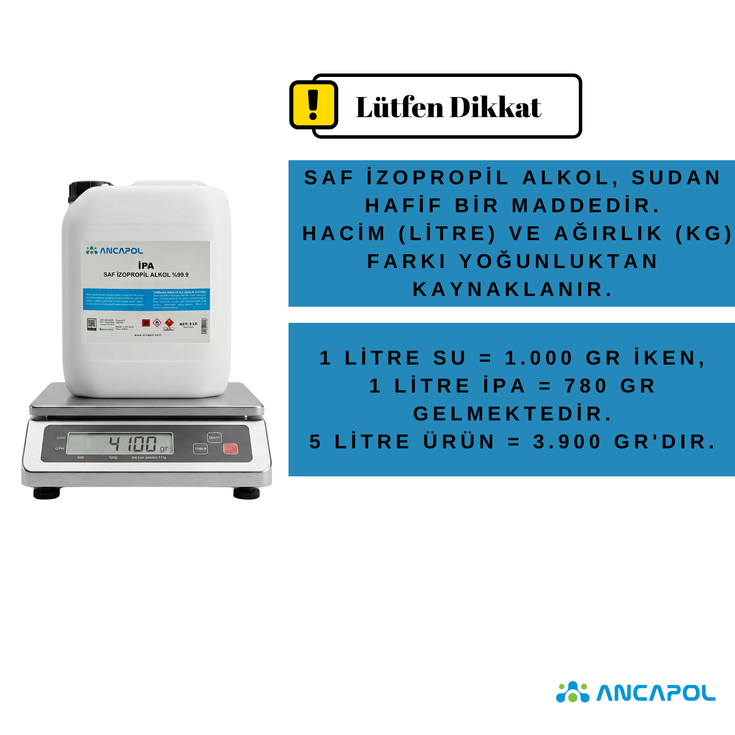 Saf %99.9 Izopropil Alkol (ipa) 5 Litre